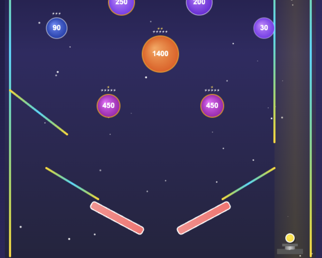 ピンボールゲームをWebで遊ぶ - Yuki Lab